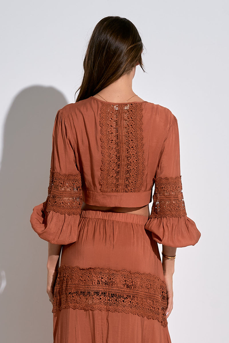 Clay Lace Blouse – Solemar CR